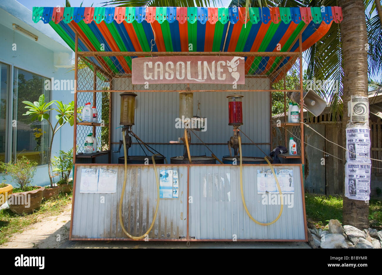 Island fuel station Stock Photo - Alamy