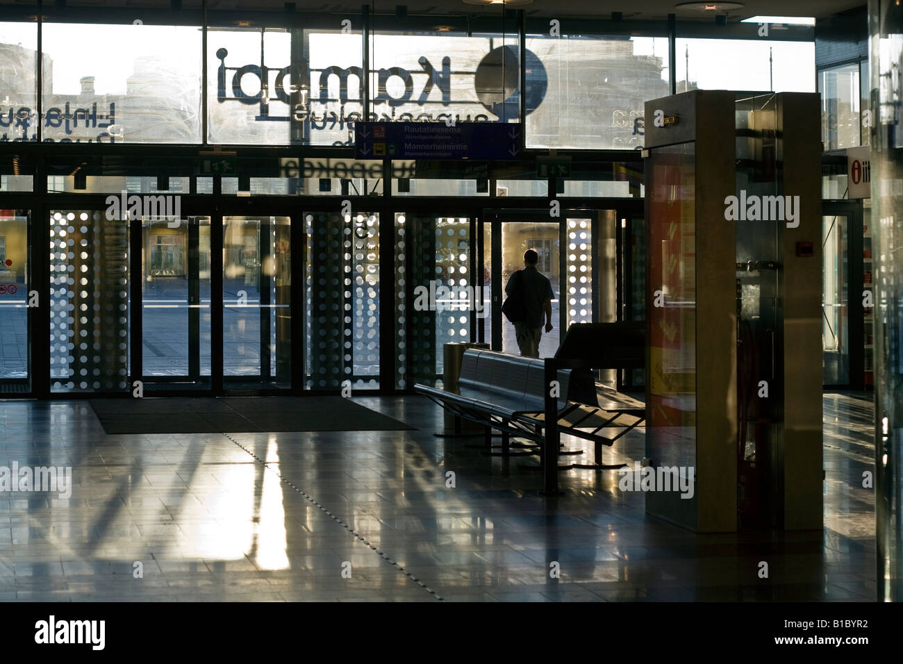 Central bus station, Helsinki, Finland Stock Photo - Alamy