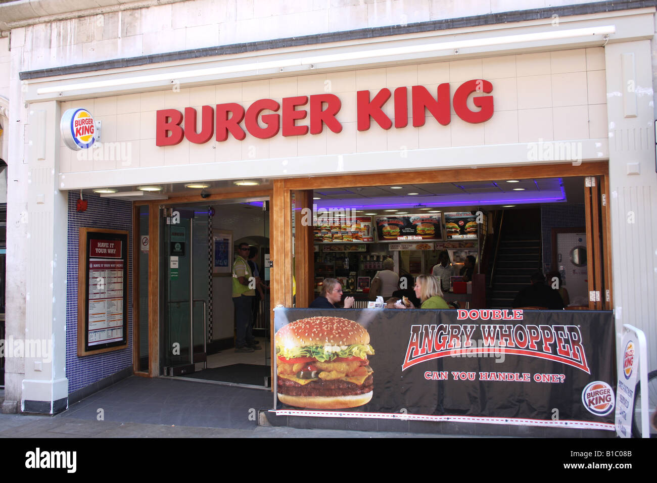 Burger King High Street fast food Stock Photo - Alamy