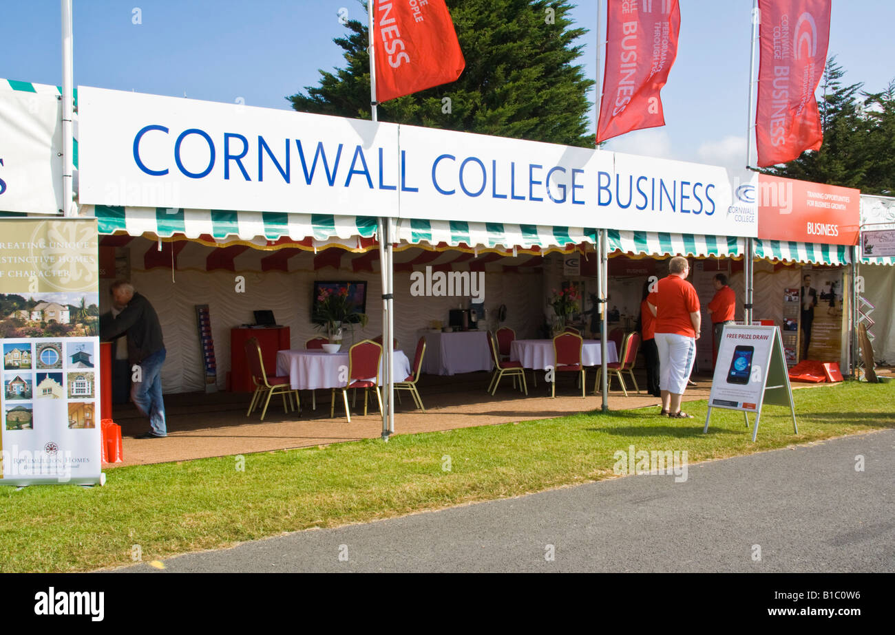 Cornwall College Business stand at The Royal Cornwall Show 2008 Stock ...