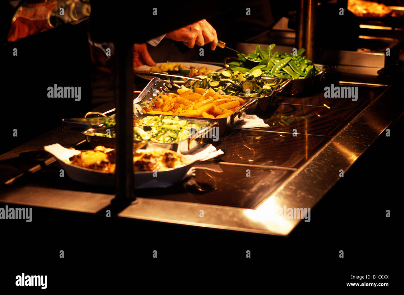 vegetables at a buffet Stock Photo - Alamy