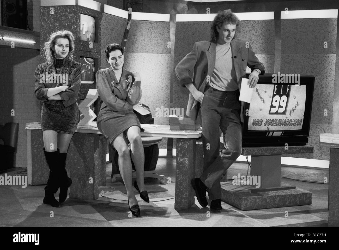 Dubinski, Ingo, * 16.10.1963, German moderator, full length, with Ines ...