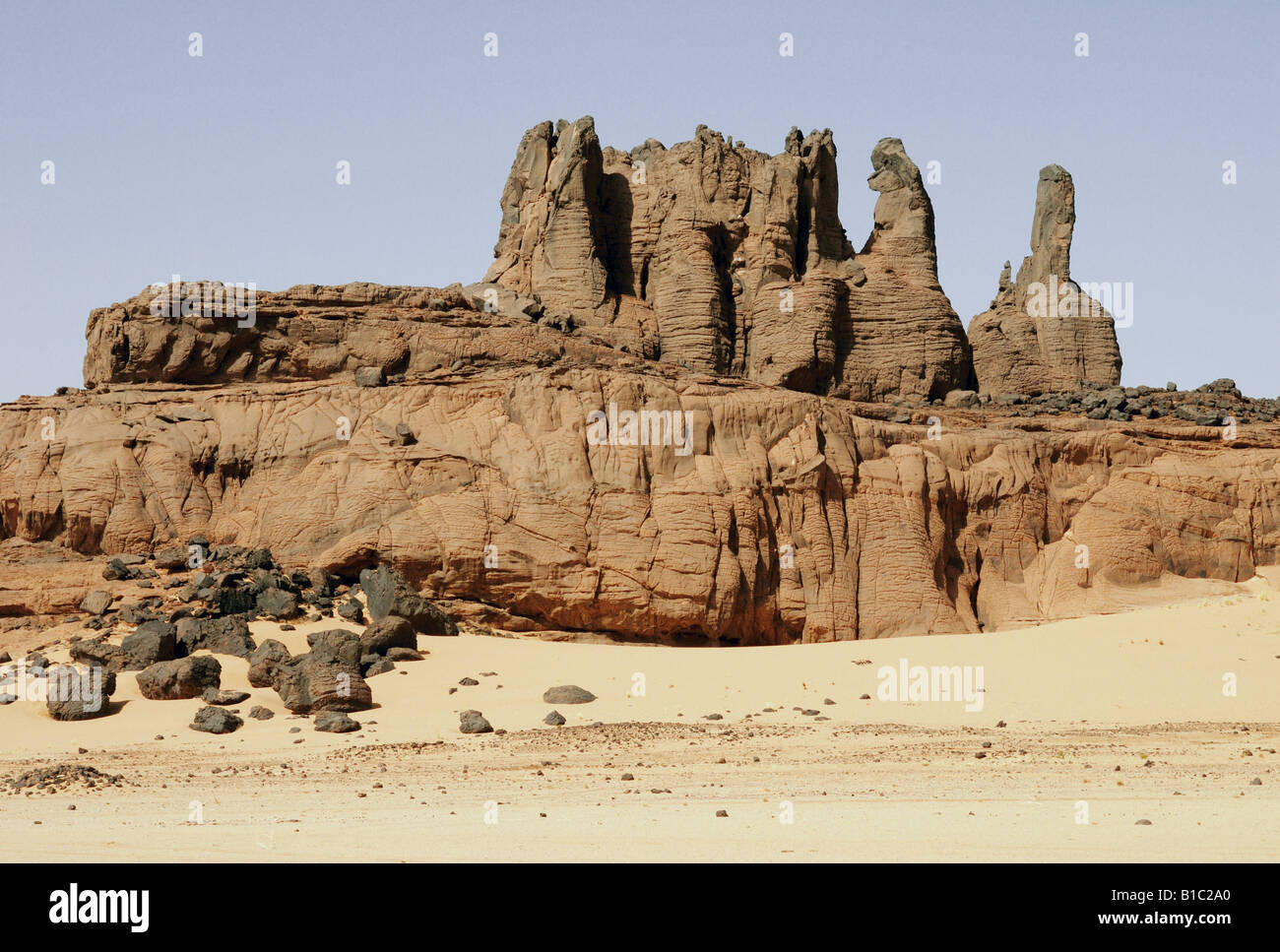 geography / travel, Algeria, landscapes, sandstone rocks in Tahaggart ...