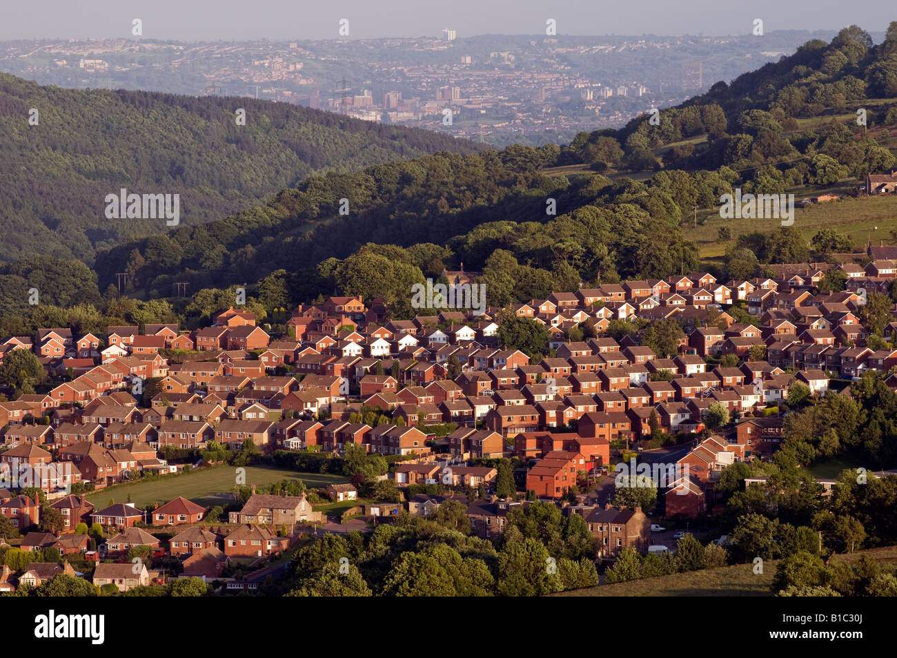 Residential housing at Deepcar in Sheffield "Great Britain Stock Photo ...