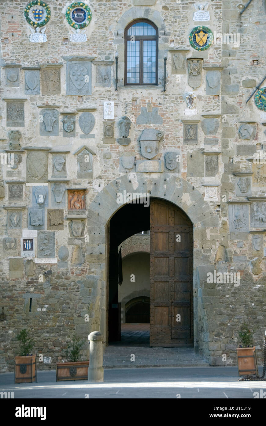 The Façade of the Palazzo dei Vicari, Piazza de Vicari Scarperia, FI ...