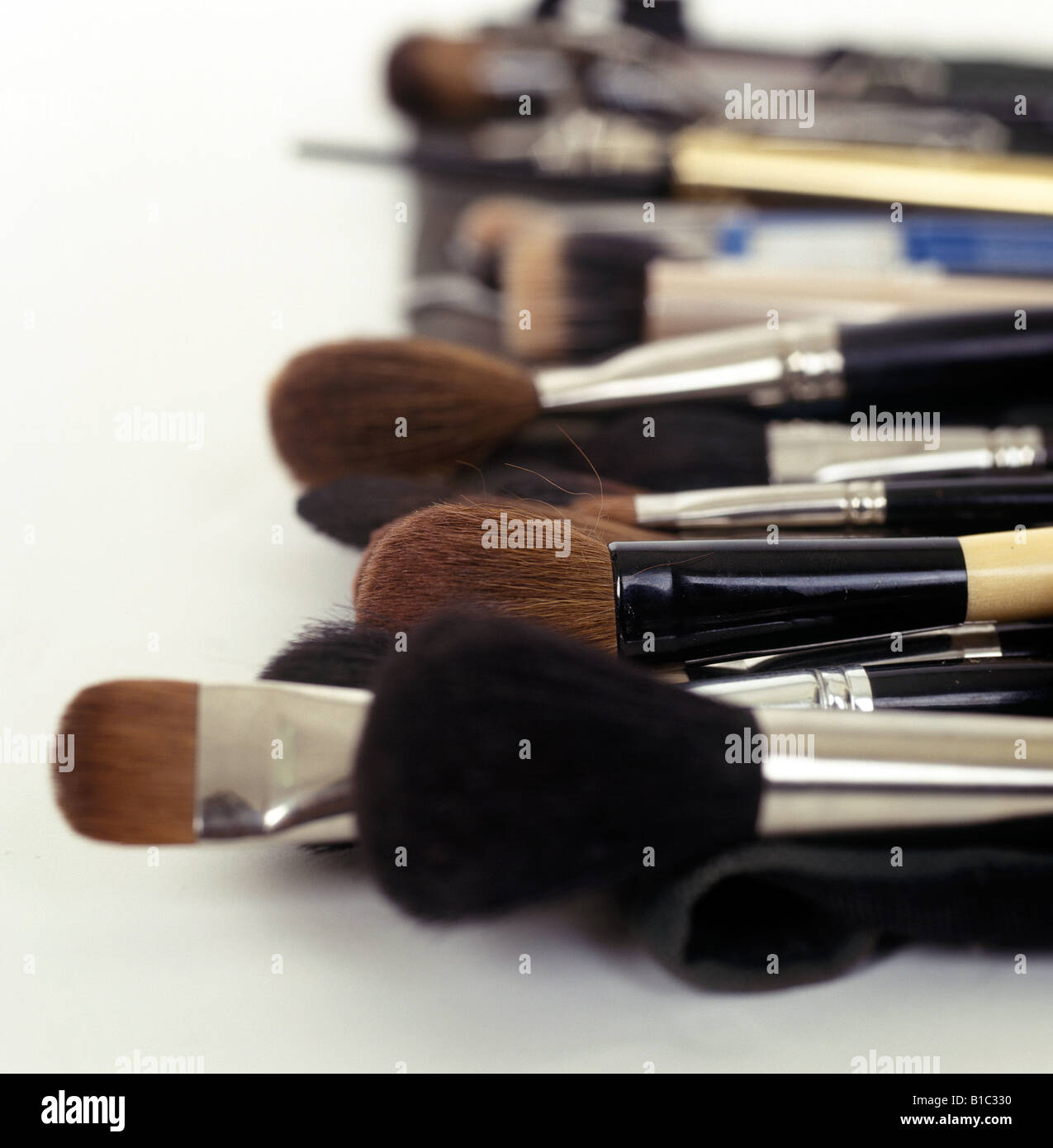 a make up artists brushes Stock Photo - Alamy