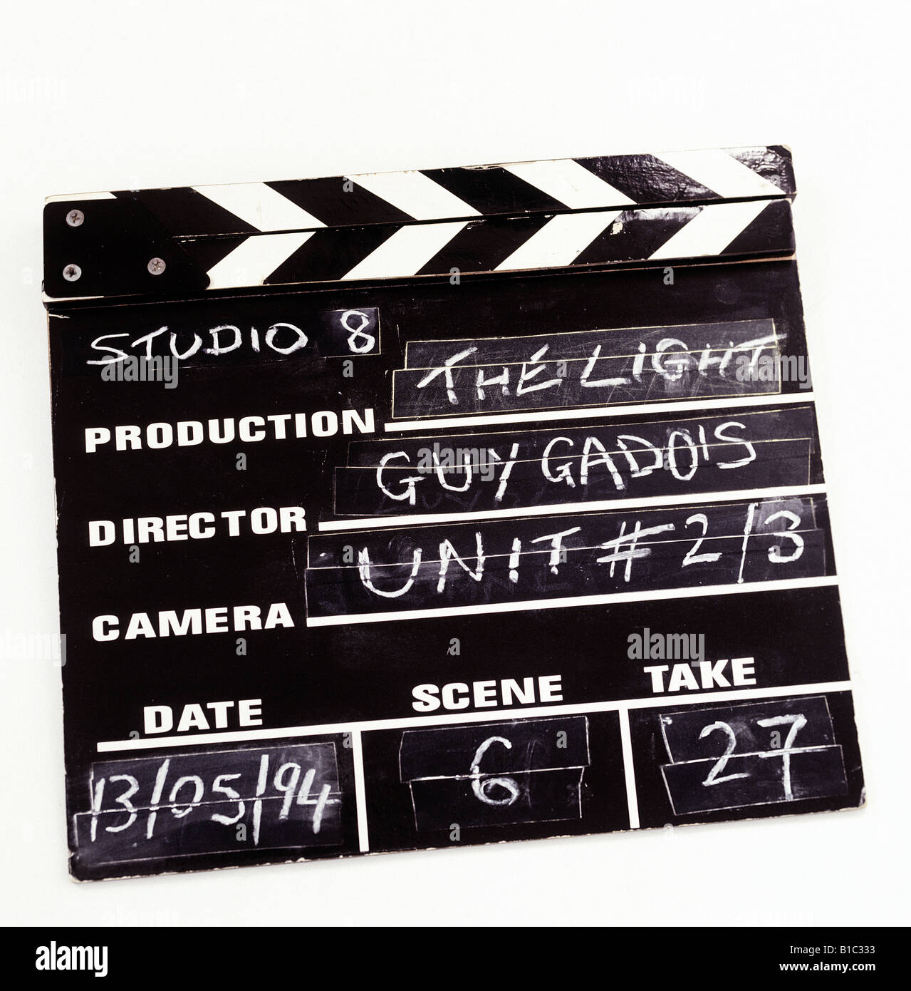 a movie clapper board Stock Photo - Alamy