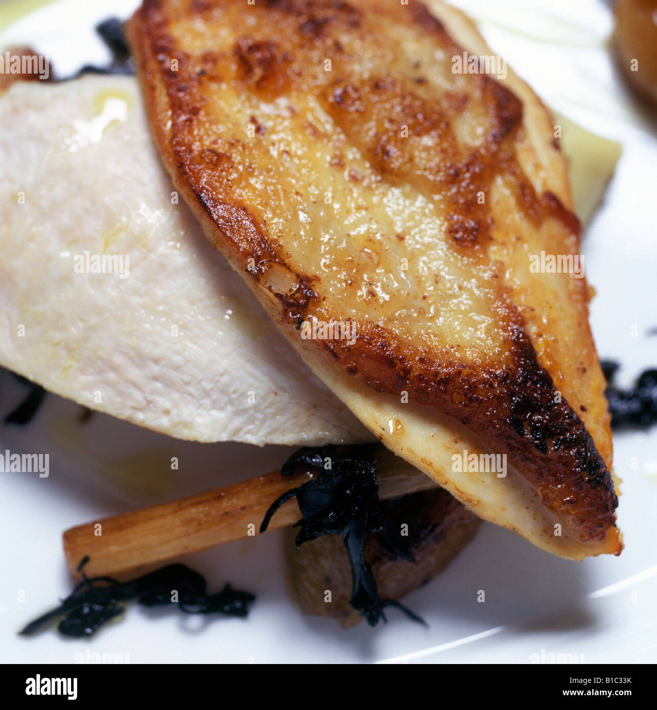 pan fried chicken dish Stock Photo - Alamy