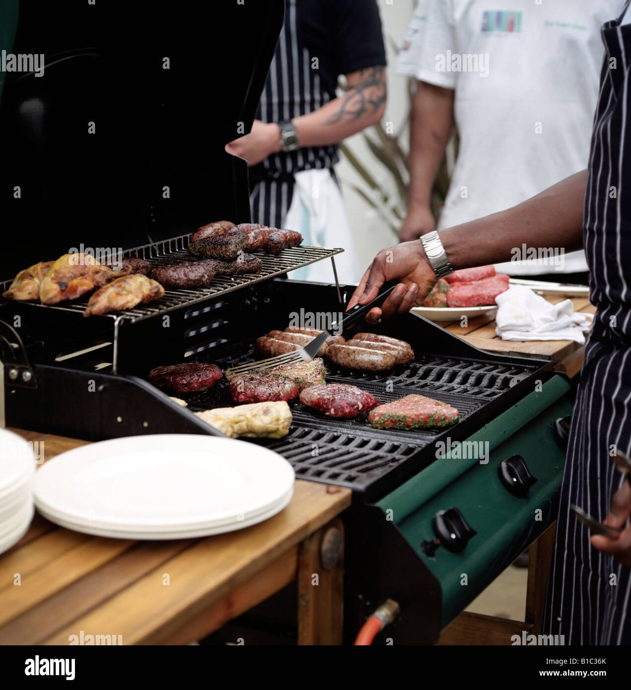meat on a barbeque Stock Photo - Alamy