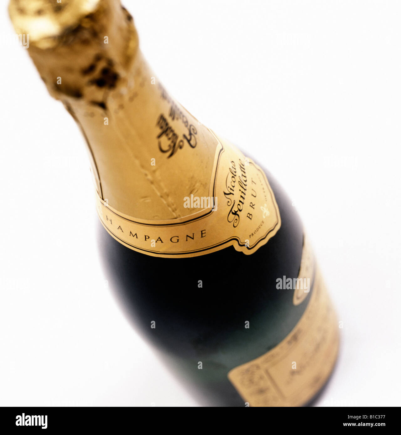 a bottle of Nicolas Feuillatte champagne Stock Photo - Alamy