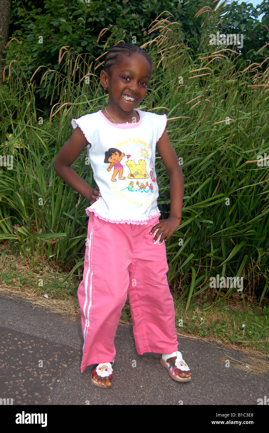 Beautiful smiling afro-caribbean girl Stock Photo - Alamy