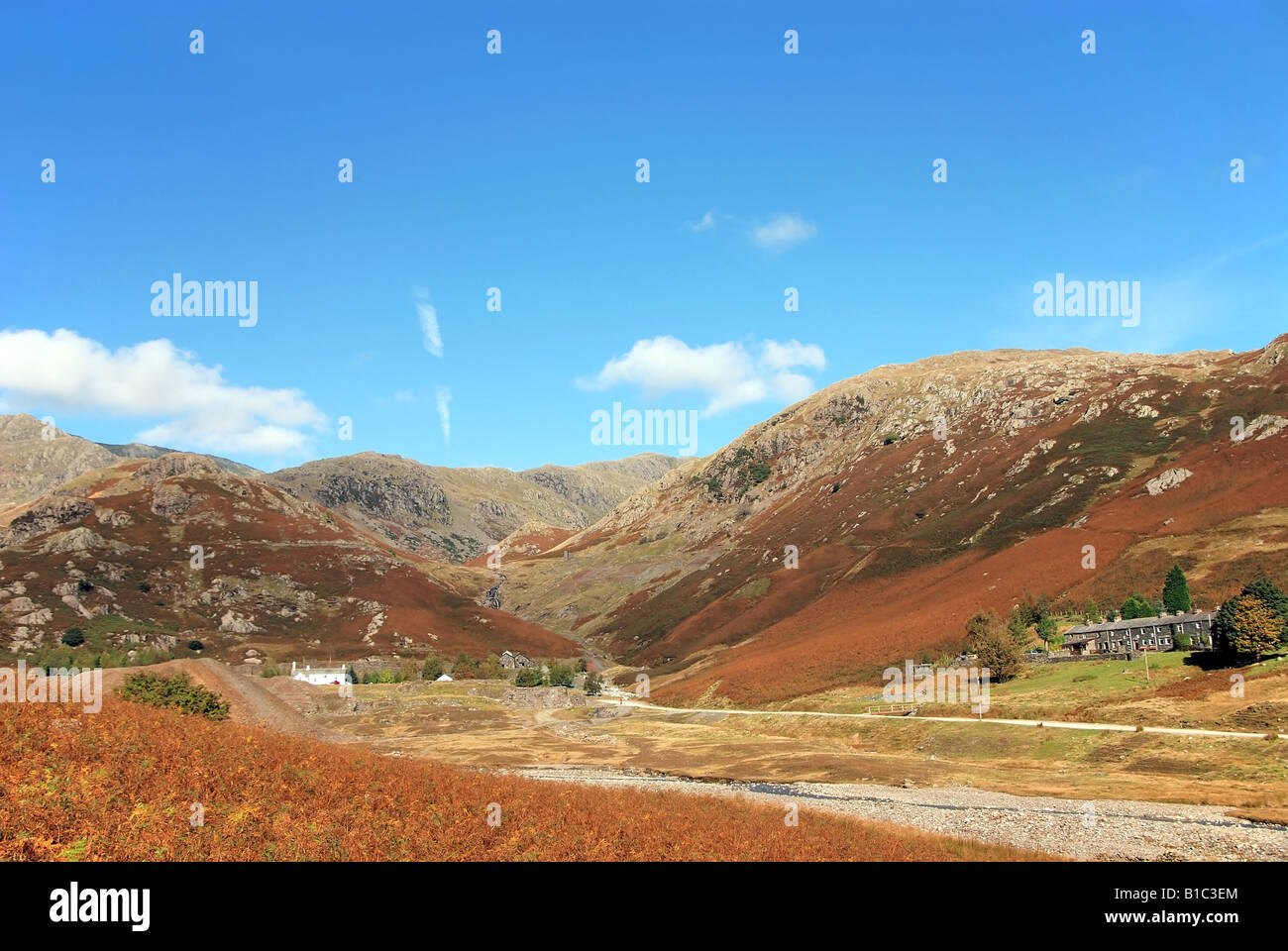 Coppermines Valley at the Foot of The Old Man of Coniston Stock Photo ...