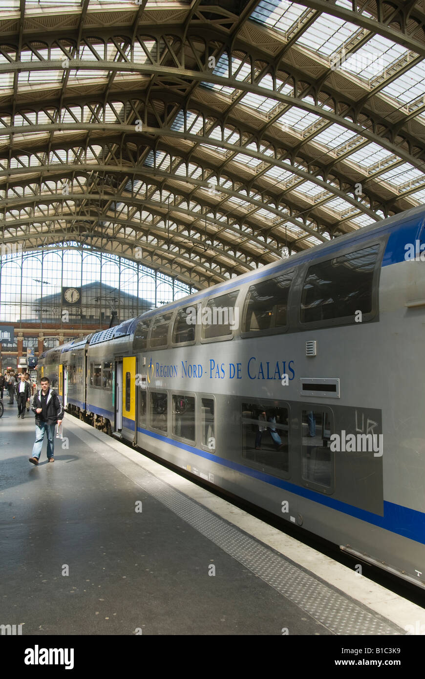 SNCF regional train TER in Lille Flandres railway station, France Stock Photo - Alamy