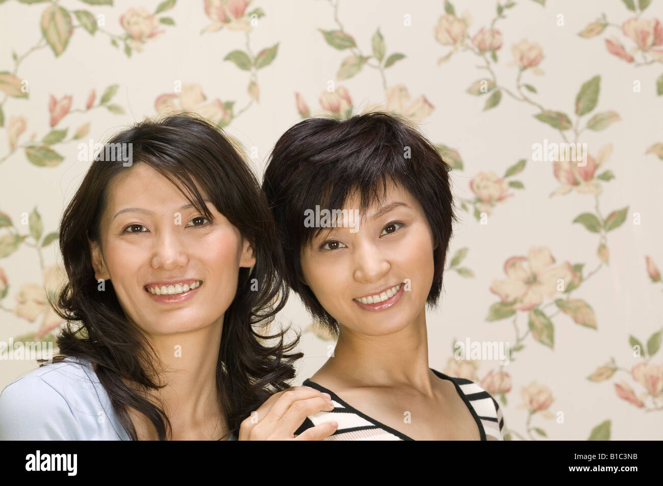 Portrait of two women Stock Photo - Alamy