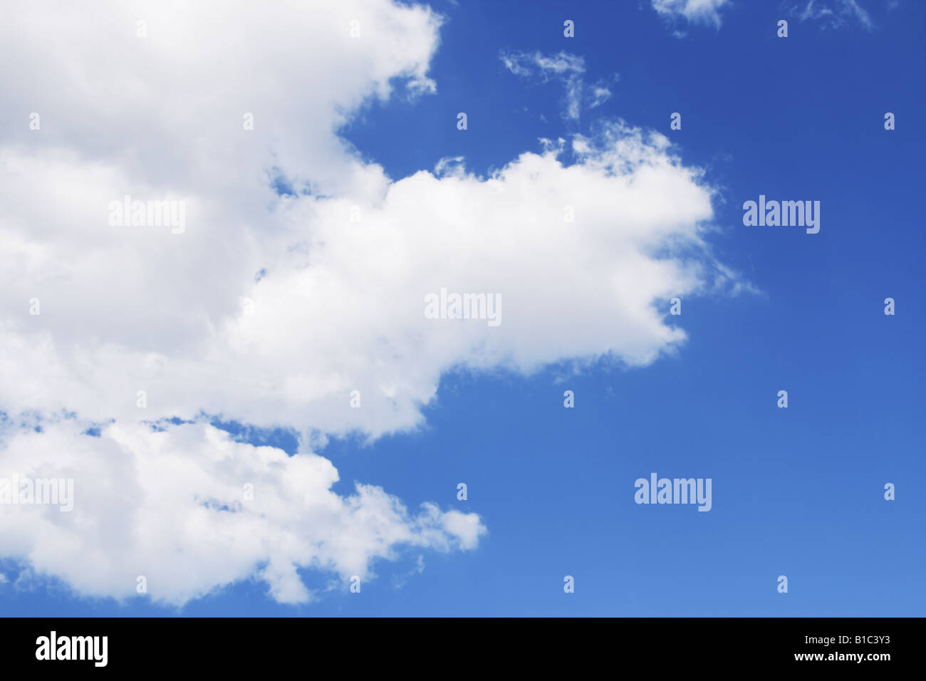 Blue sky and cloudy sunny day Stock Photo - Alamy