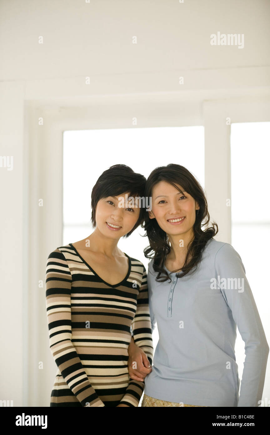 Portrait of two women Stock Photo - Alamy