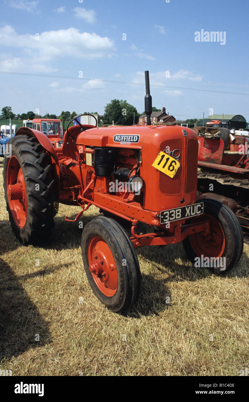Orange Nuffield Tractor At The Smallwood Vintage Rally Stock Photo - Alamy