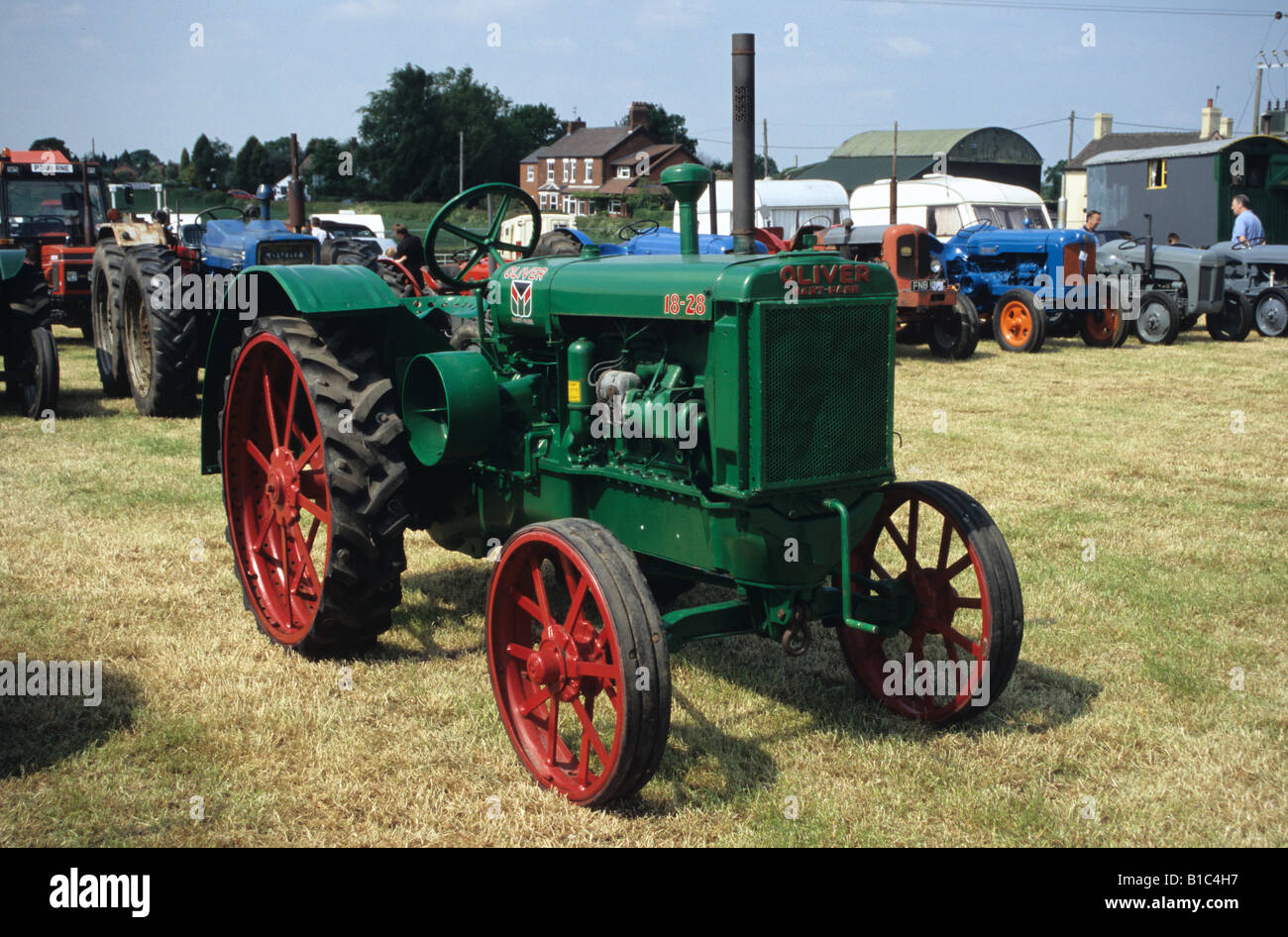 Vintage Oliver Tractor At The Smallwood Vintage Rally In Cheshire Stock ...
