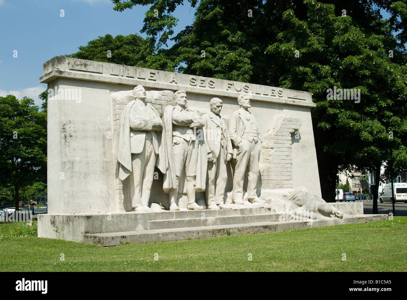 Monument des fusillés near the Citadelle in the french town of Lille ...
