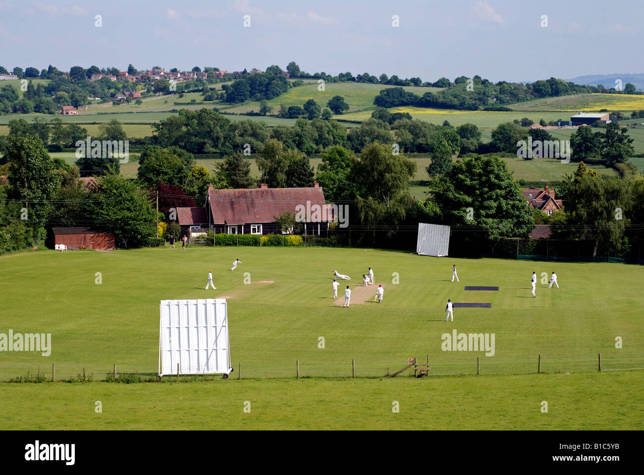 Village cricket at Exhall, Warwickshire, England, UK Stock Photo - Alamy