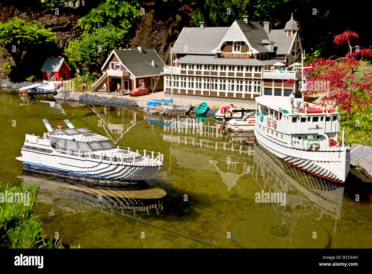 The Goeta Canal in Sweden made from lego bricks Stock Photo - Alamy