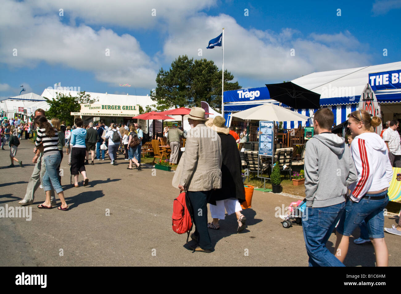 People at Royal Cornwall Show 2008 Stock Photo - Alamy