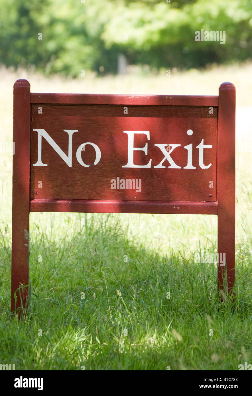 No exit sign Stock Photo - Alamy