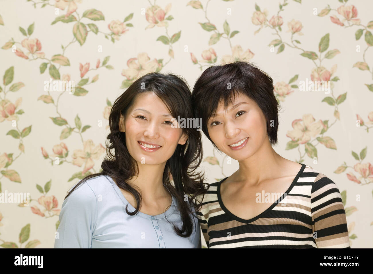 Portrait of two women Stock Photo - Alamy