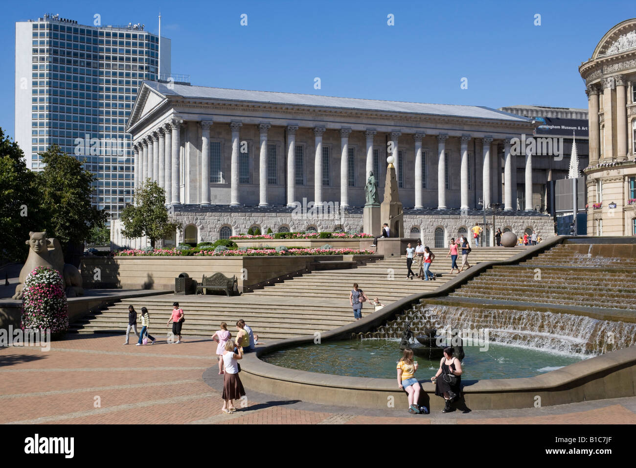 Birmingham Town Hall concert hall. Grade 1 listed building Stock Photo ...