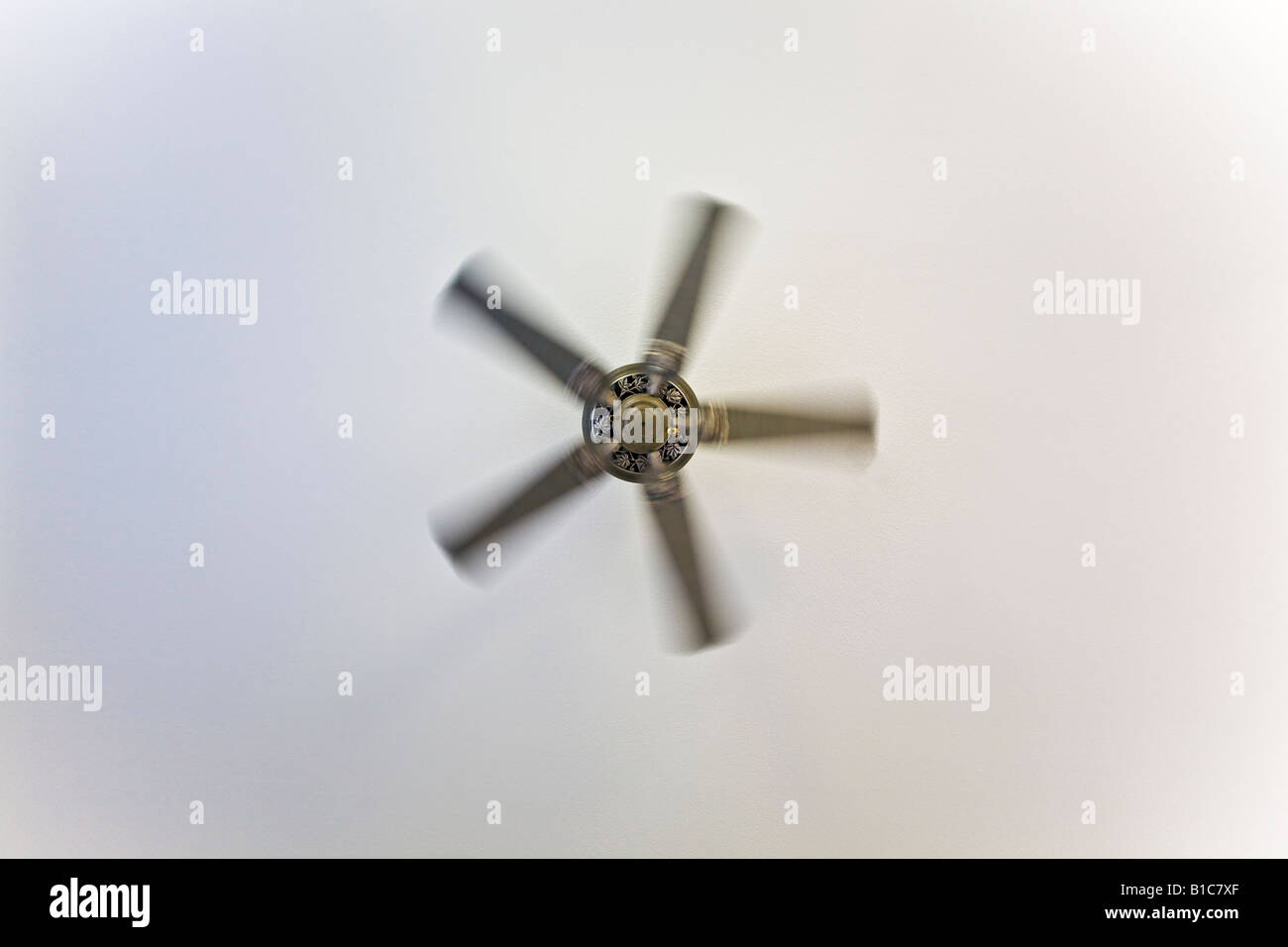 Ceiling fan in motion Stock Photo - Alamy