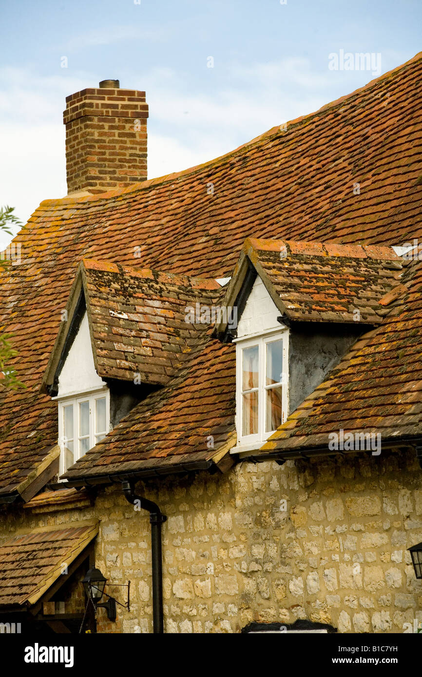 dormer windows on a country pub Stock Photo - Alamy