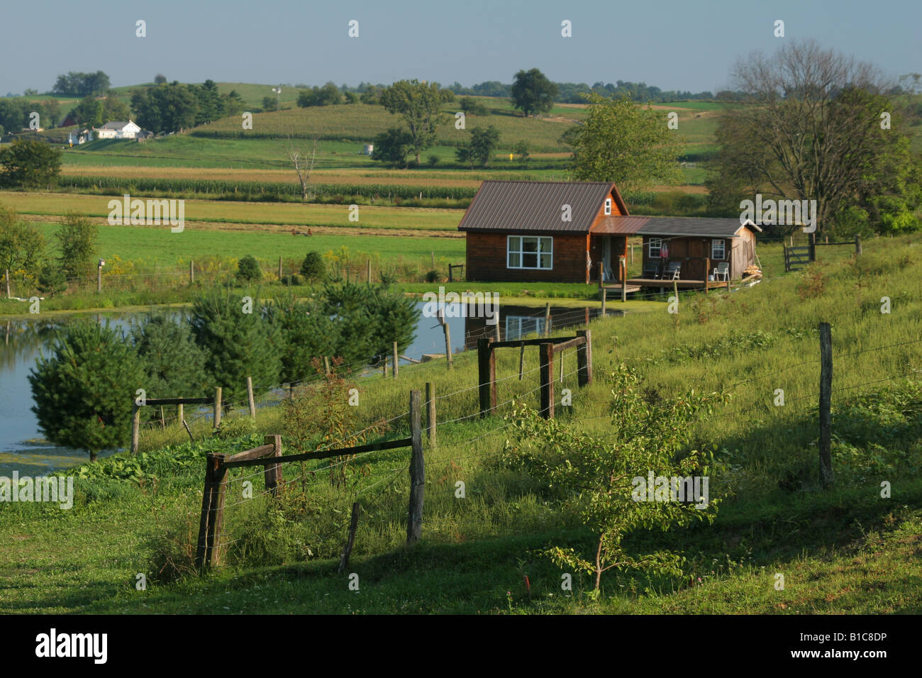 Valley View Amish Country Farmland Central Ohio Stock Photo - Alamy