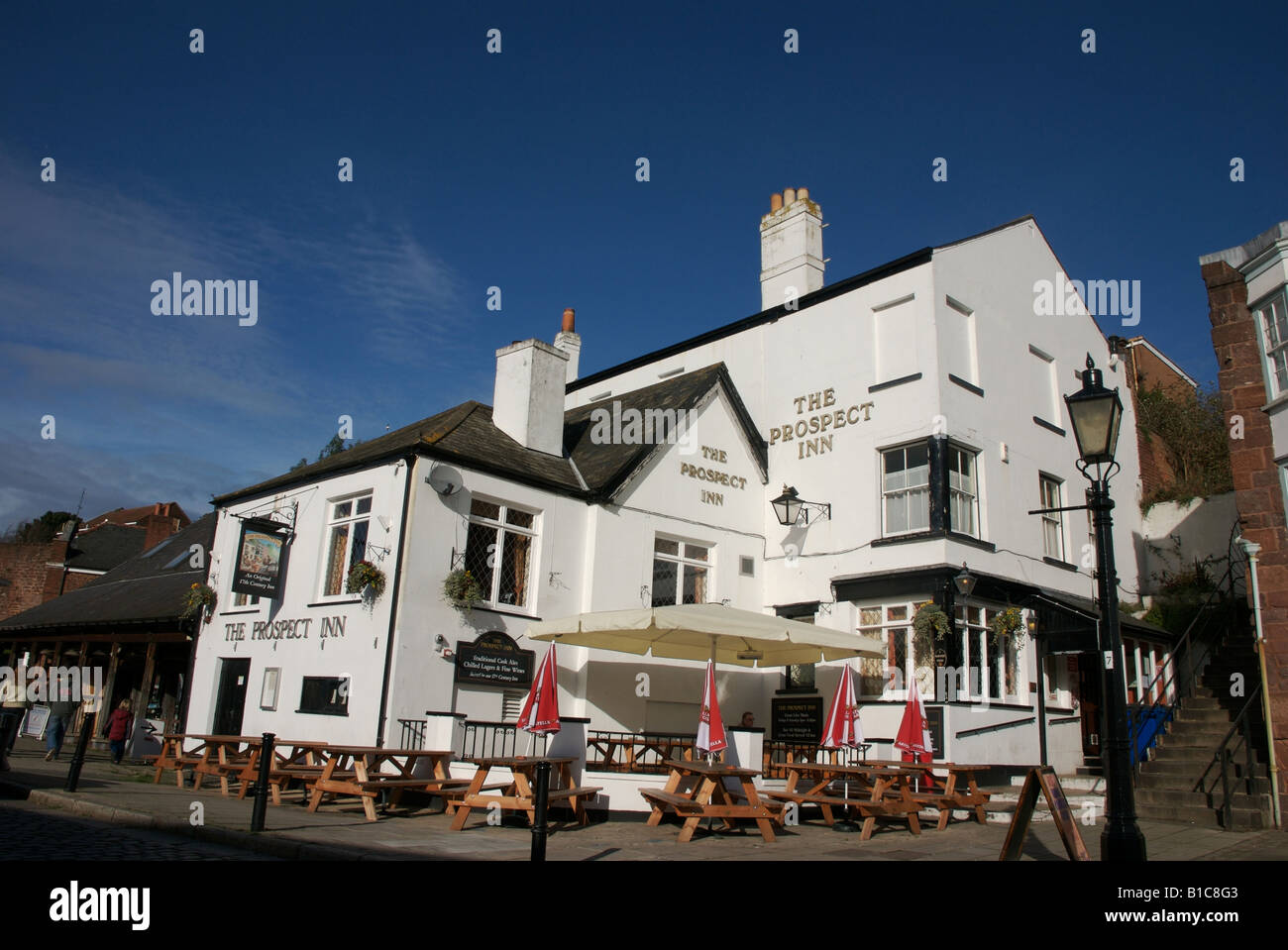 The Prospect Inn pub, Exeter Quay, Devon, UK Stock Photo - Alamy