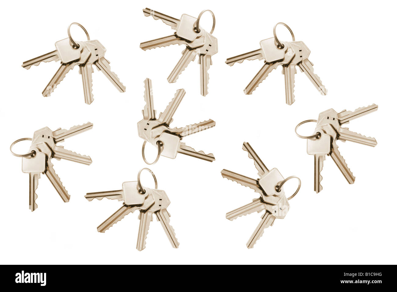 Bunches of Keys Stock Photo - Alamy