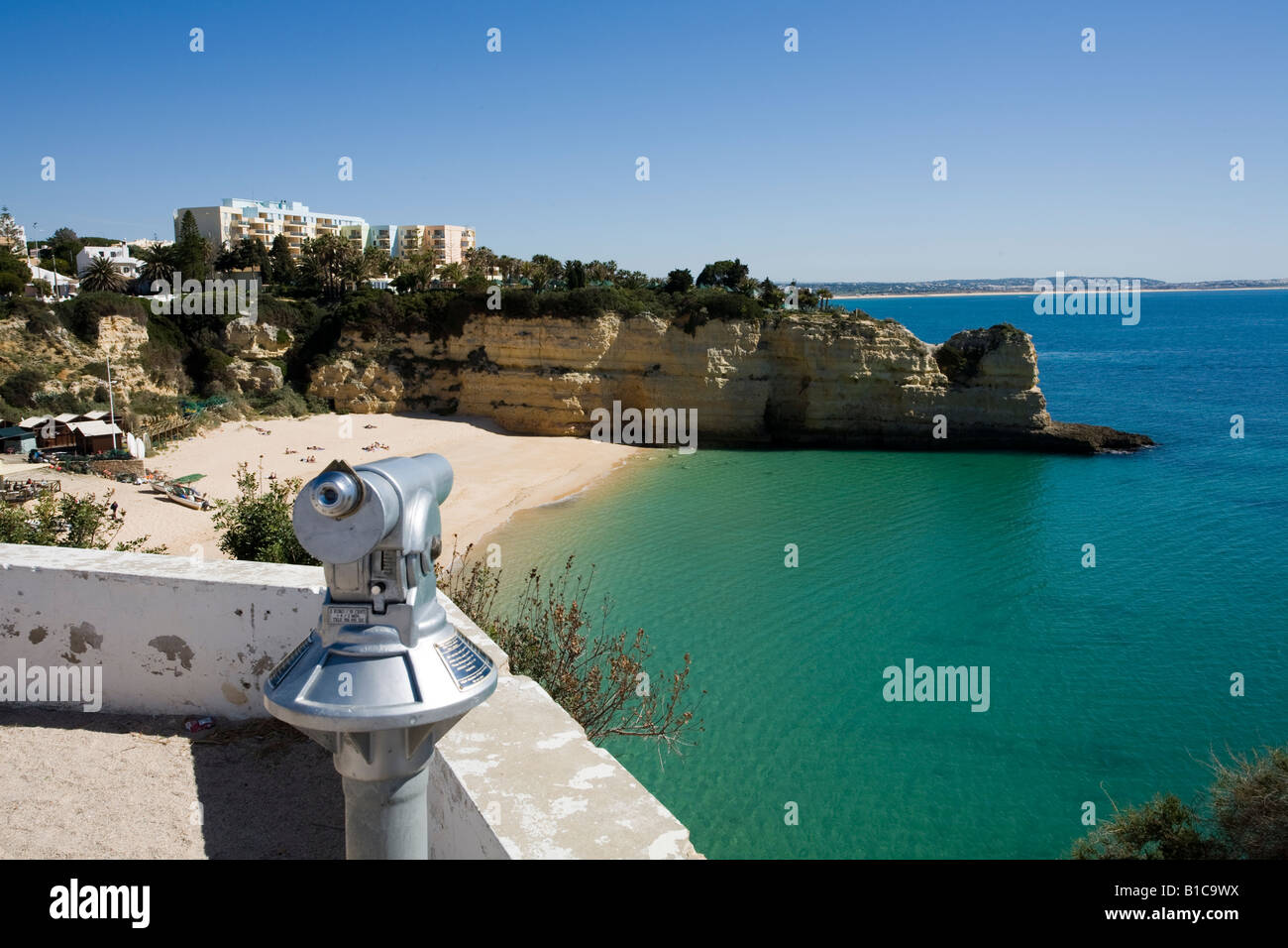 Praia do Senhora da Rocha Armacao de Pera Algarve Portugal Stock Photo ...