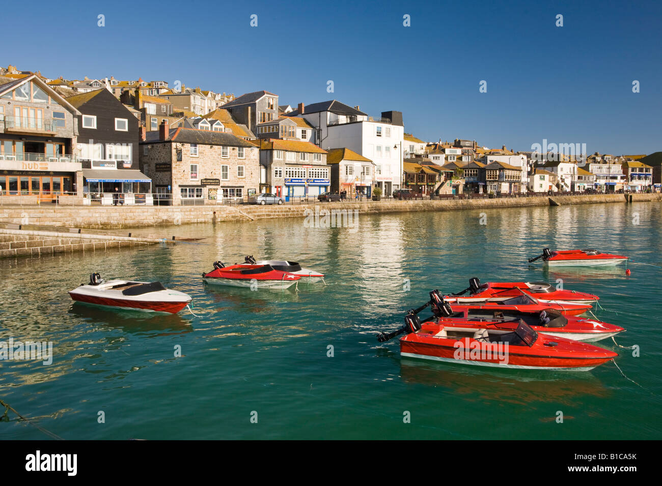Small pleasure craft at St Ives Cornwall UK Stock Photo - Alamy