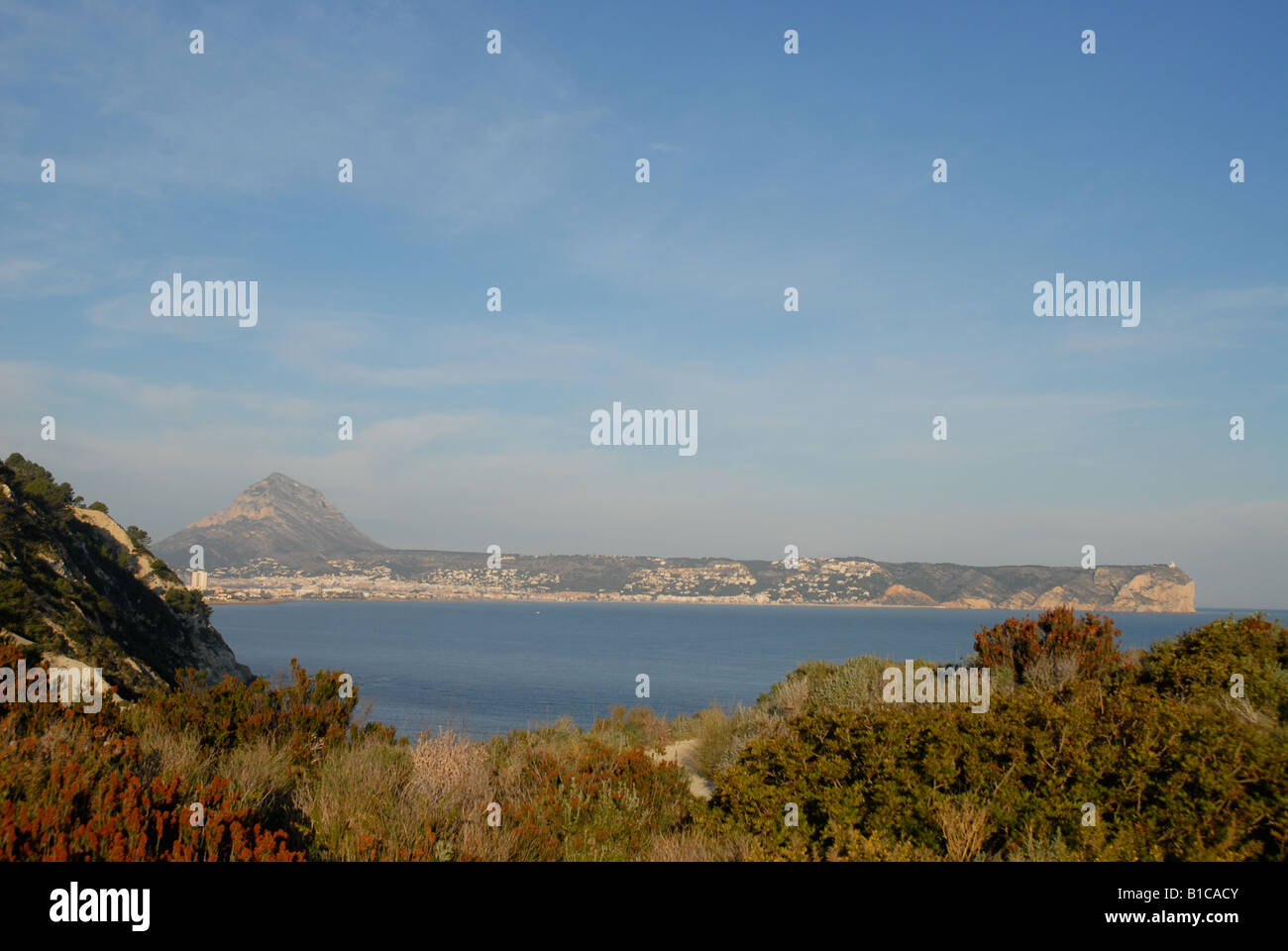 dawn view from Cap Prim, Cabo San Martin to Javea, Montgo mtn & Cabo de ...