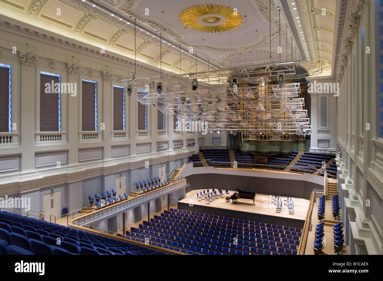 Birmingham Town Hall concert hall. Grade 1 listed building Stock Photo ...