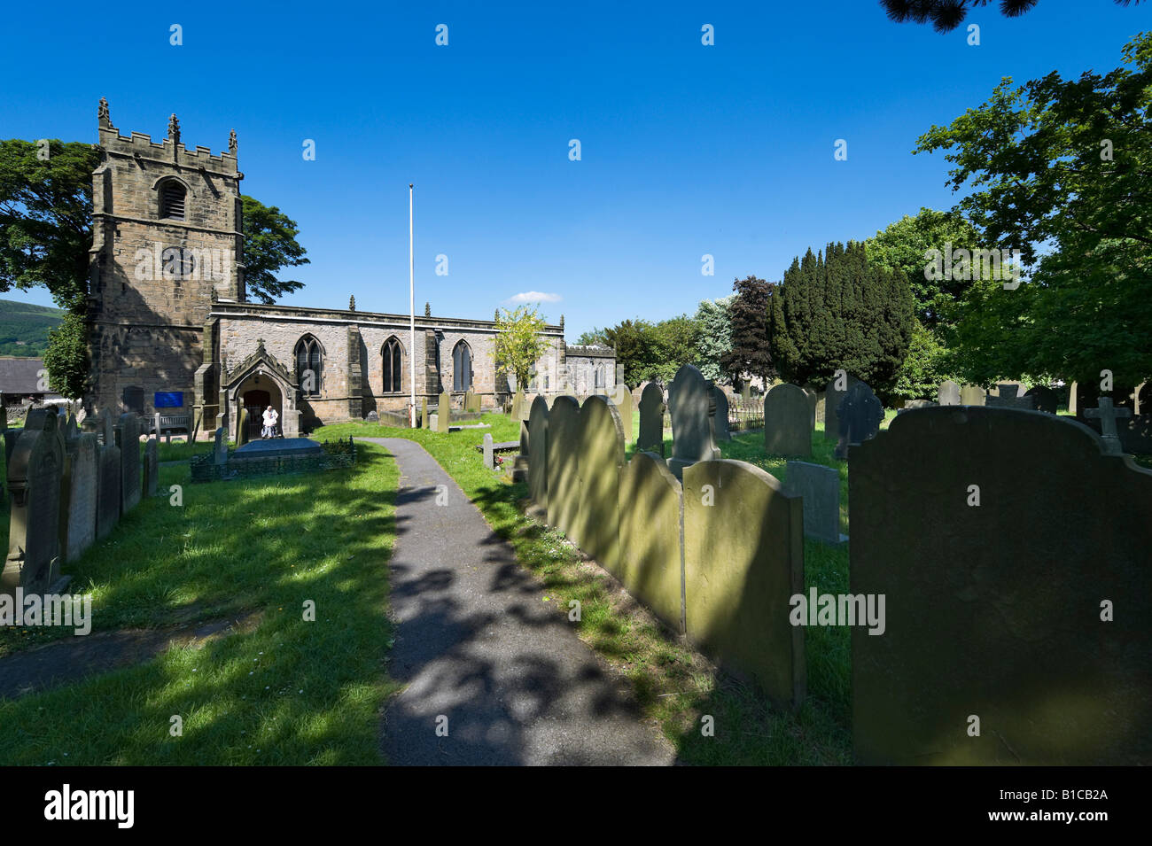 Parish Church, Castleton, Peak District, Derbyshire, England, United ...