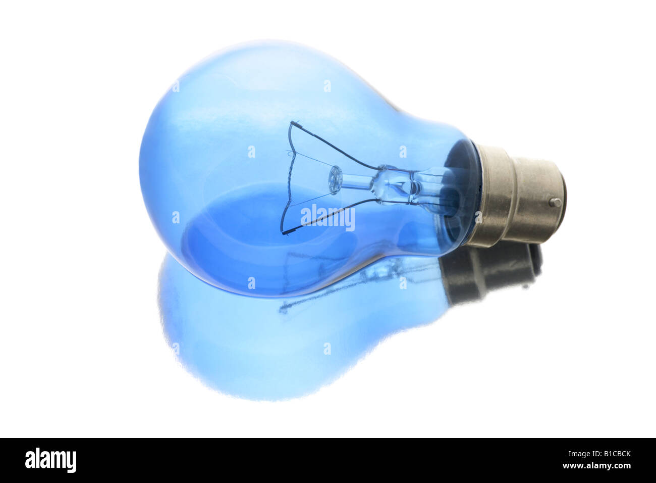 Light Bulb with Reflection Stock Photo - Alamy