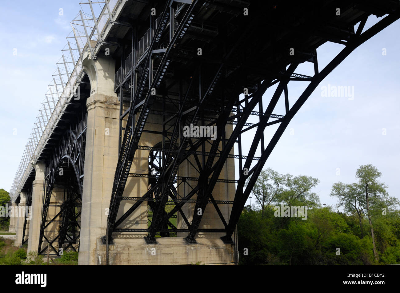 Viaduct with double arches hi-res stock photography and images - Alamy