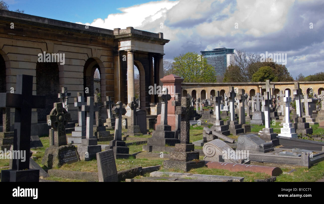 Brompton Cemetery London England UK Stock Photo - Alamy