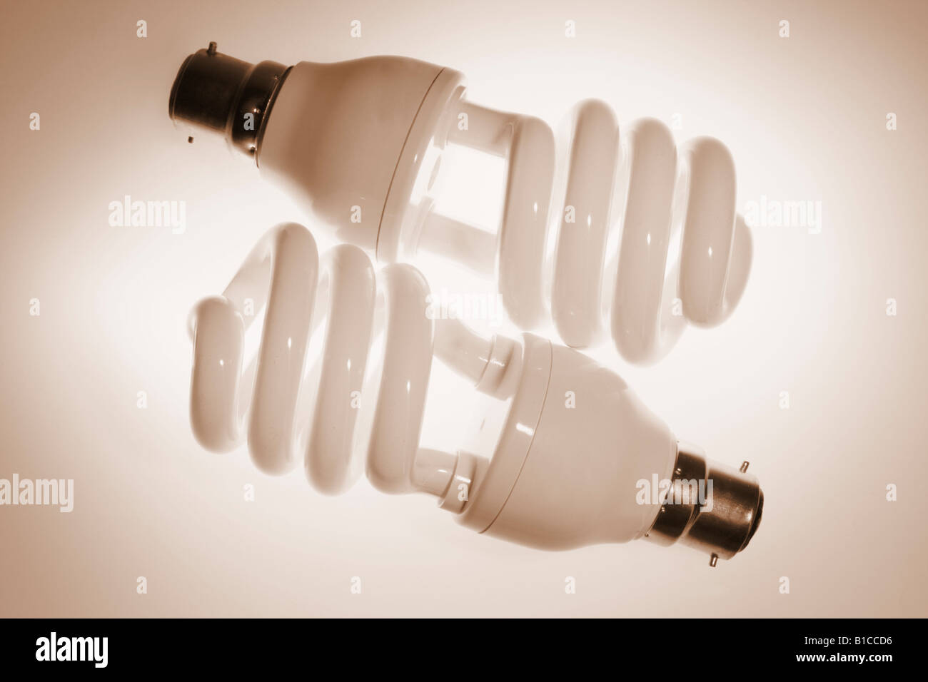 Compact Fluorescent Light Bulbs Stock Photo - Alamy