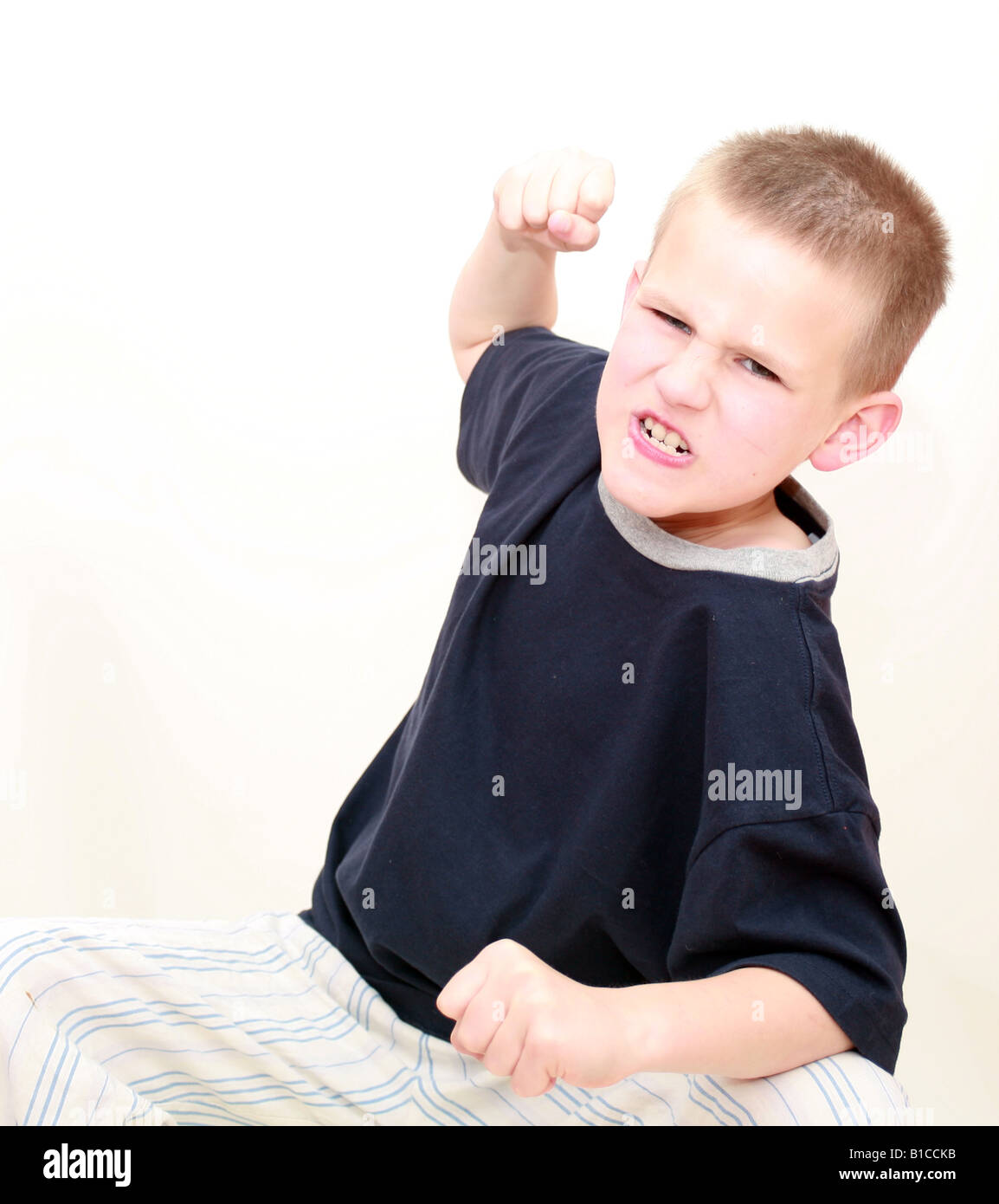 Boy fist angry hi-res stock photography and images - Alamy