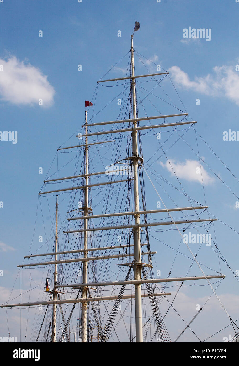 masts of a sailboat Stock Photo - Alamy