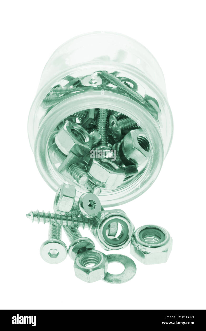 Glass jar nuts bolts hi-res stock photography and images - Alamy