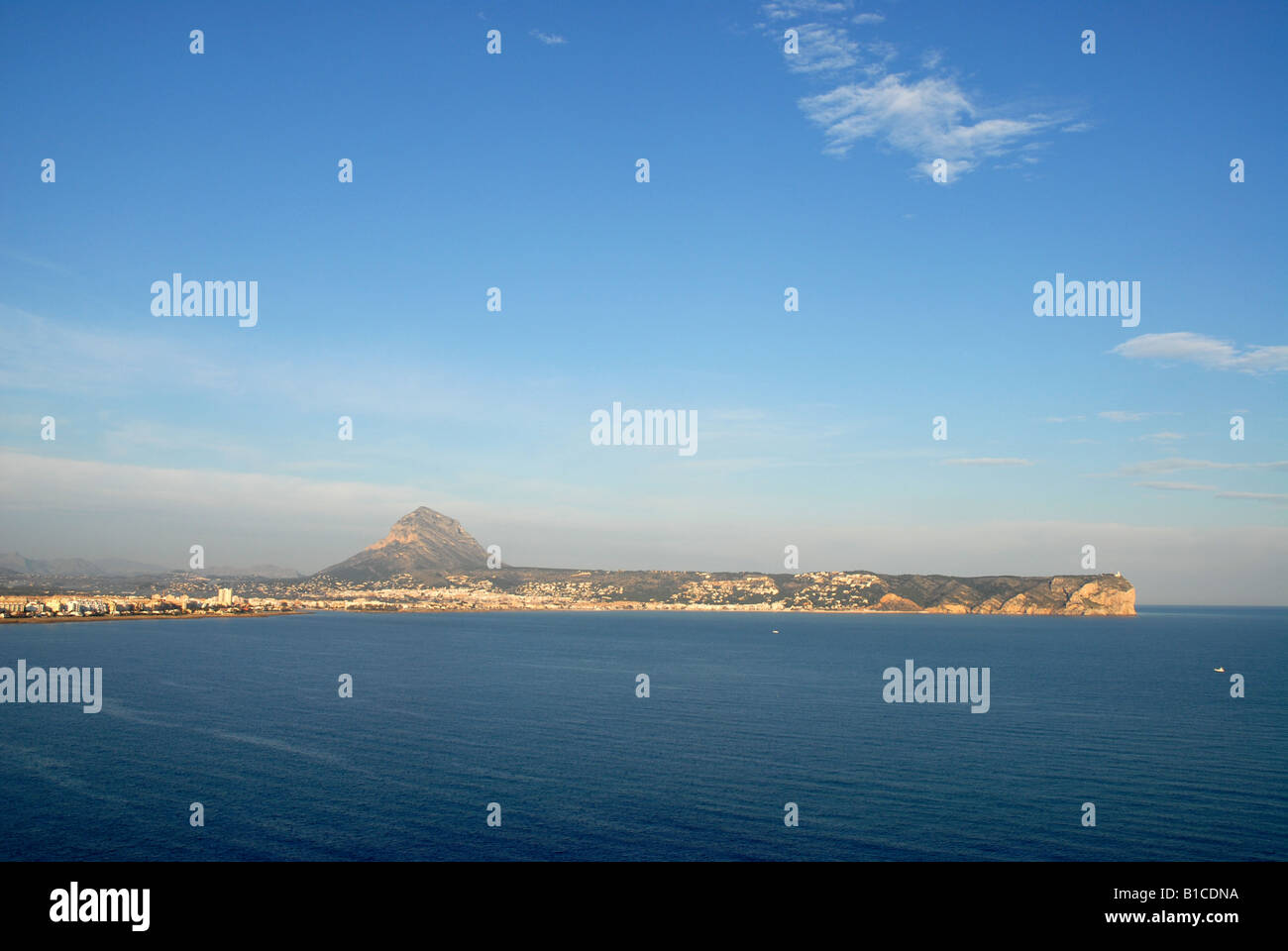 dawn view from Cap Prim, Cabo San Martin to Javea, Montgo mtn & Cabo de ...