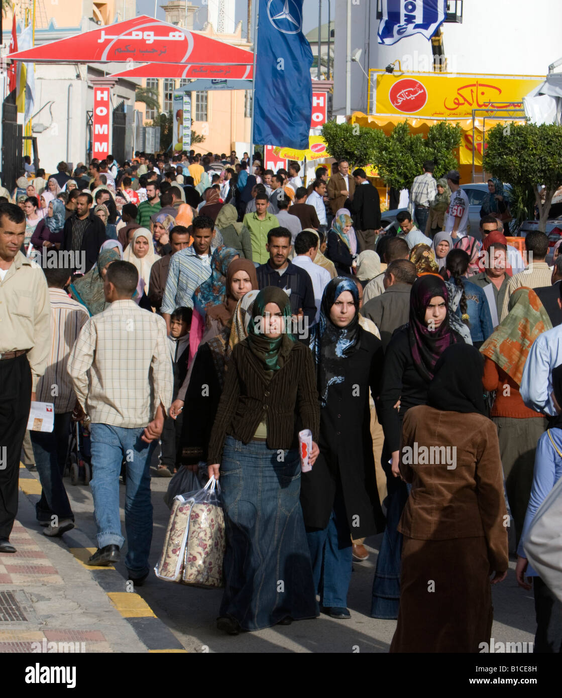 Tripoli, Libya, North Africa. Libyan Men, Women, Families at ...