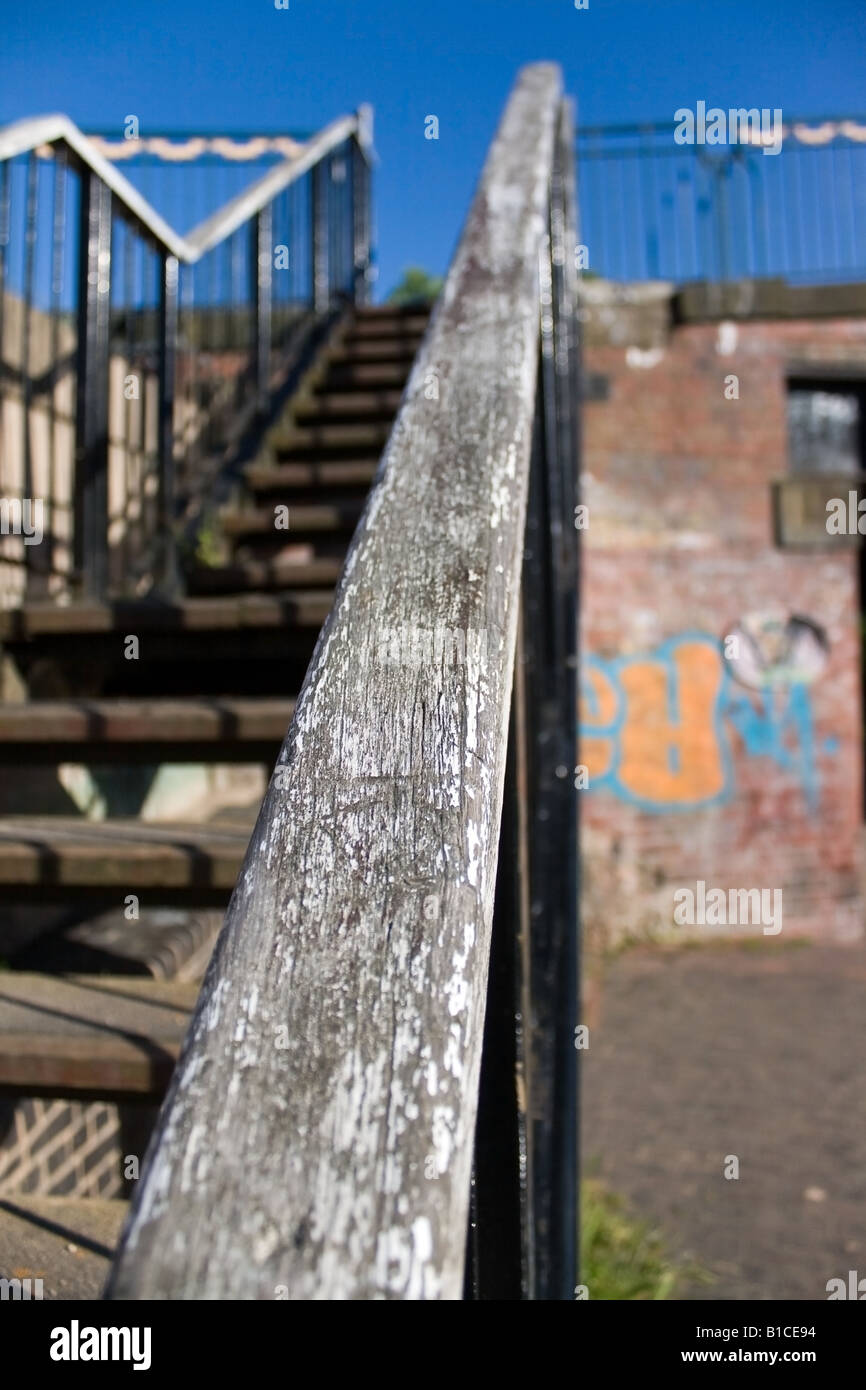 Graffiti on stairs hi-res stock photography and images - Alamy
