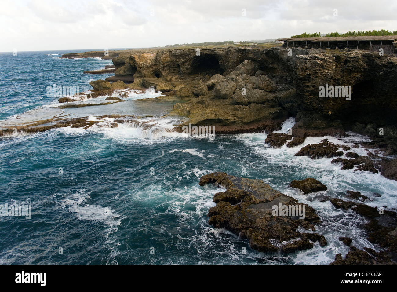 Coast line at North Point Barbados Caribbean Stock Photo - Alamy